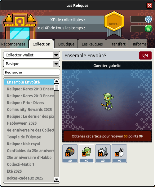 OFFRE NFT - Guerrier gobelin & Grandes cornes de basique - HabbGames