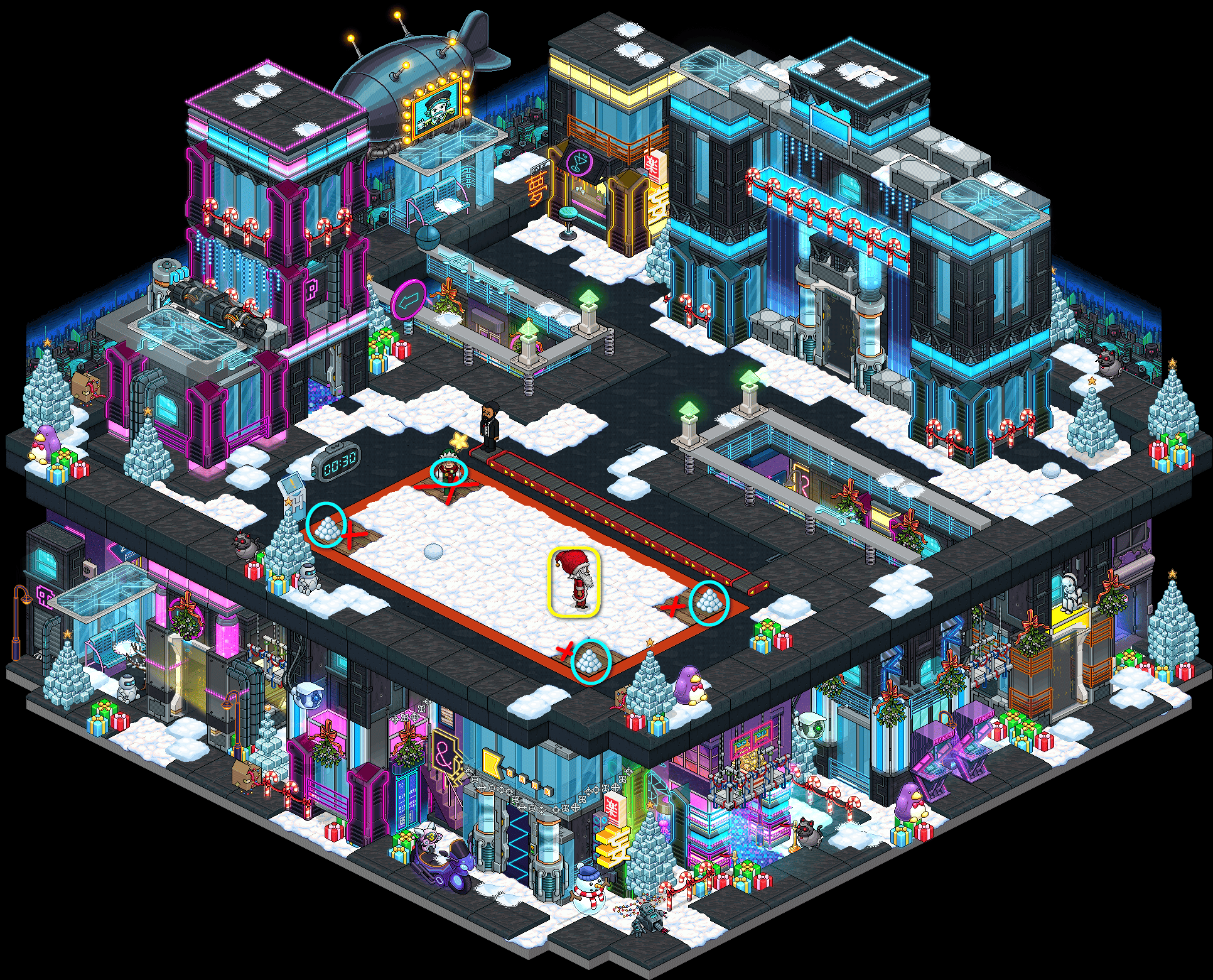 JEU - Arène de bataille de boules de neige - HabbGames